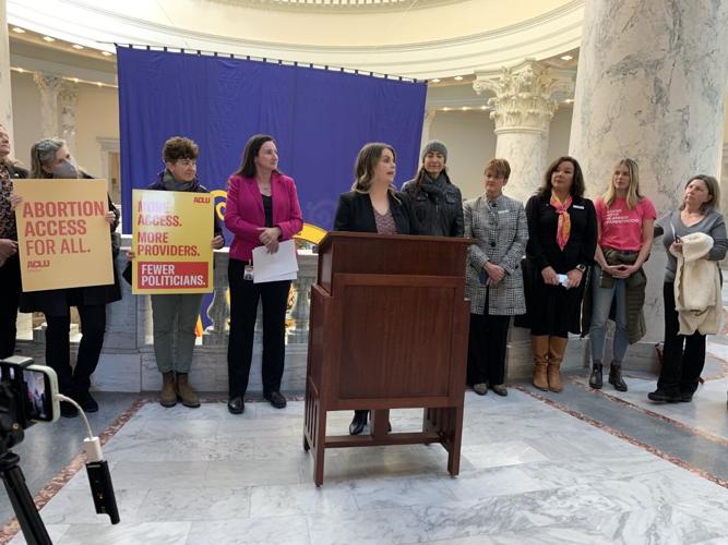 Capitol press conference hailed Roe v. Wade, railed against Idaho ...