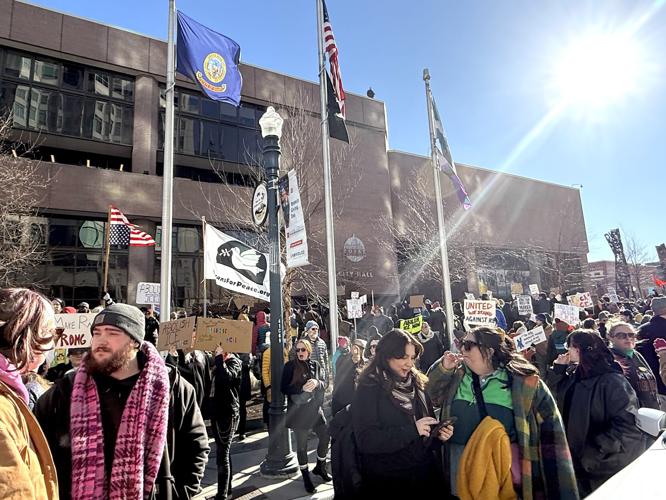 Protesters rally in Boise against U.S. Immigration and Customs ...