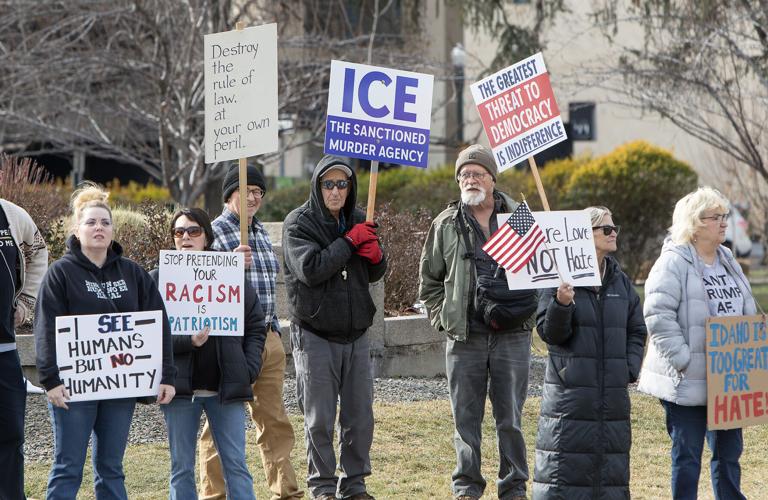 'Idaho Stands with ICE' rally sees hundreds at Idaho State Capitol as ...