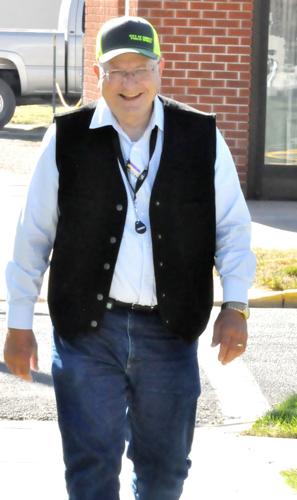 His boots are made for walking - and that's just what he does ...