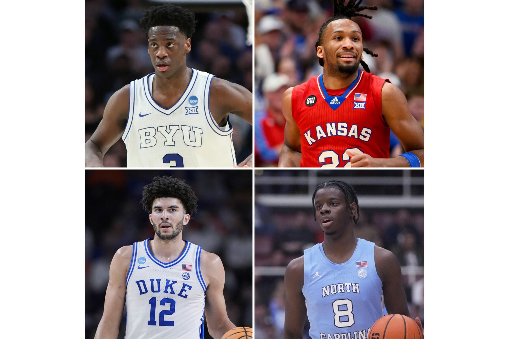 NBA mock draft: BYU's Dybantsa headlines top tier with Kansas' Peterson ...