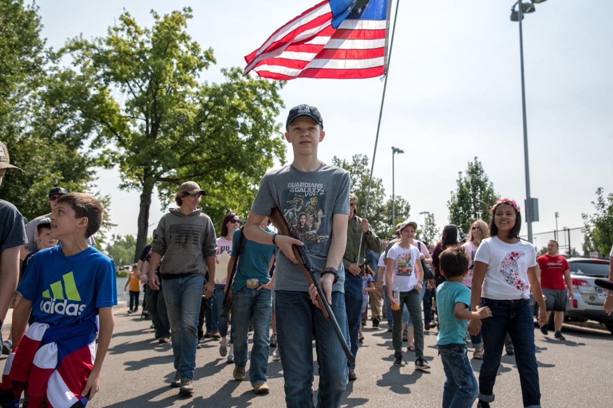 Youth Argue Second Amendment Rights Gun Control At Rally In Boise