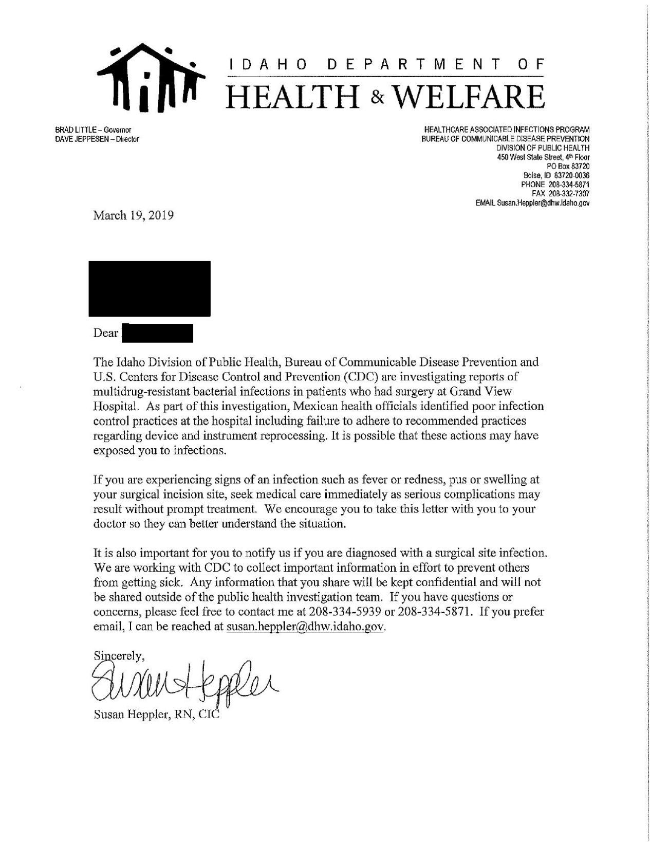 IDHW Patient Letter | | idahostatejournal.com