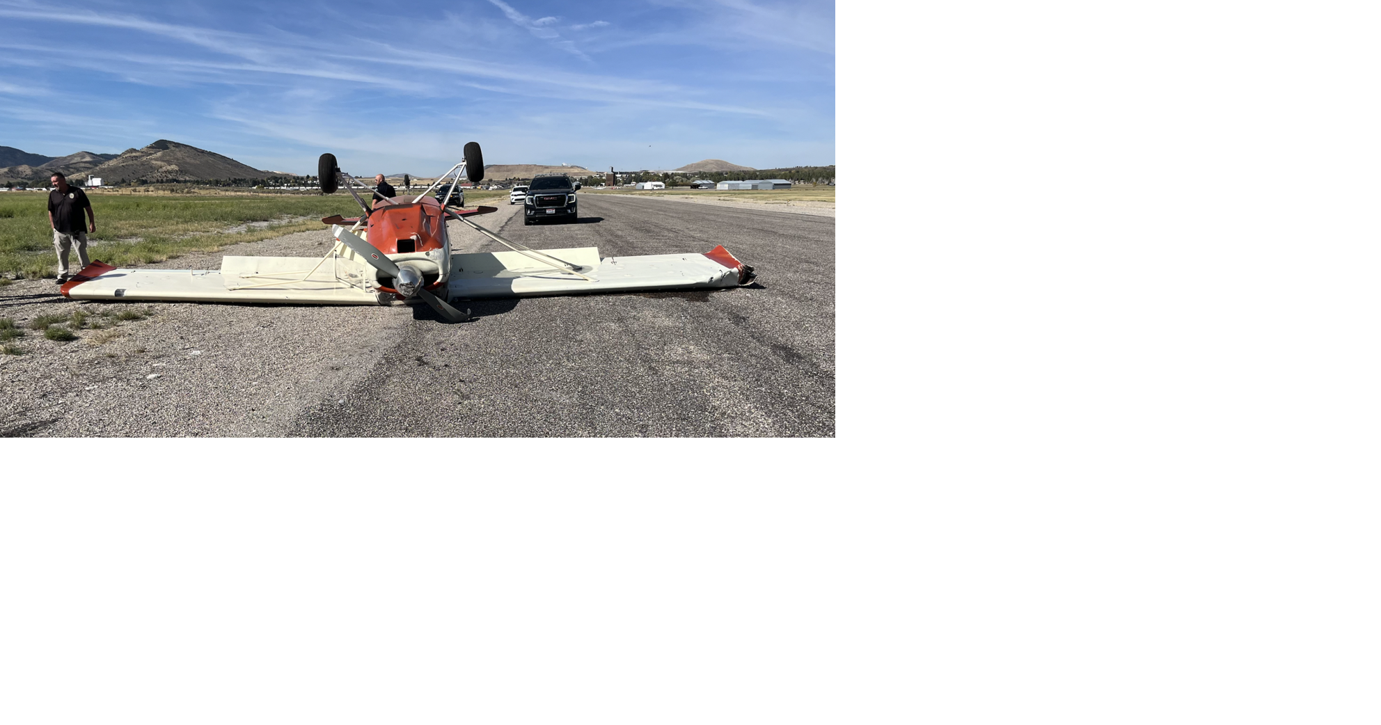 Pilot suffers minor injuries when plane flips while landing at local ...