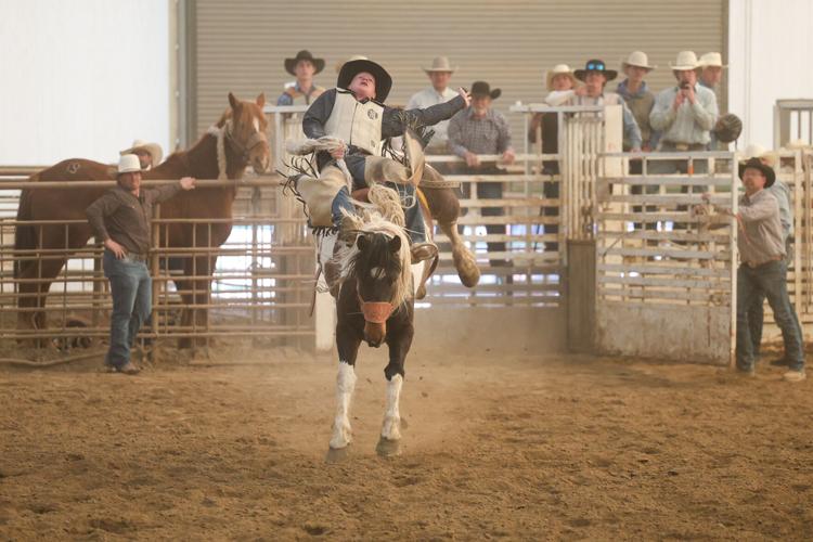Photos of high school rodeo action at fairgrounds in Pocatello ...