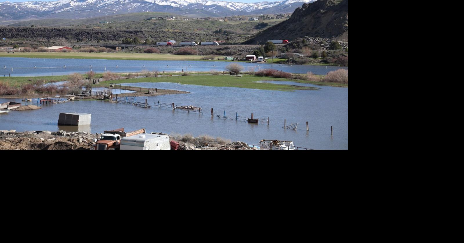 Portneuf River east of Inkom breaches bank as flood risk remains strong ...