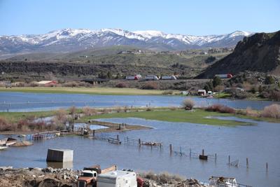 Portneuf River east of Inkom breaches bank as flood risk remains strong ...