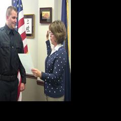 Jon Baird sworn in as officer of I.F. Police Department | Local ...