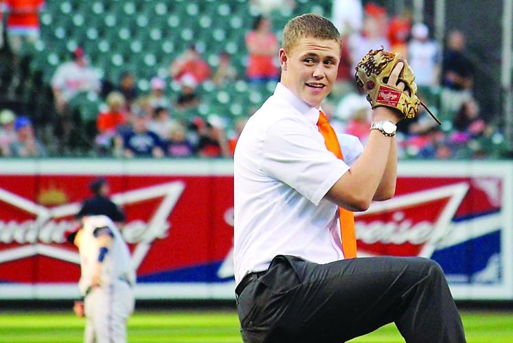 Back on the diamond — Former Highland Ram throws ceremonial first pitch ...