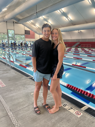 Less than five months after heart surgery, swimmer Kaiden Irwin led ...