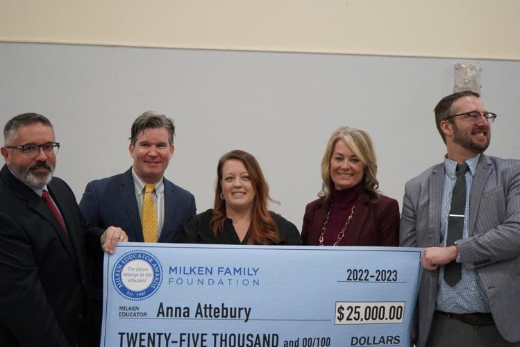 Local teacher surprised with Milken Educator Award and $25,000 | Local ...