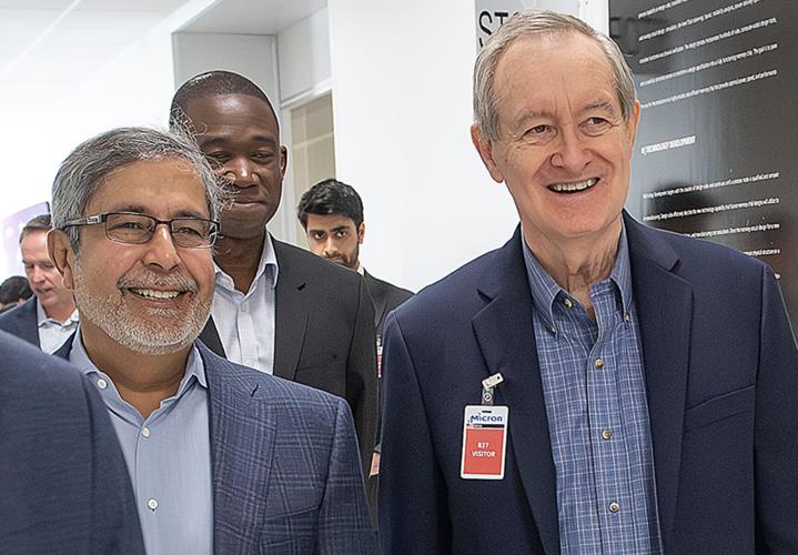Micron touts progress on large expansion to federal leaders ...
