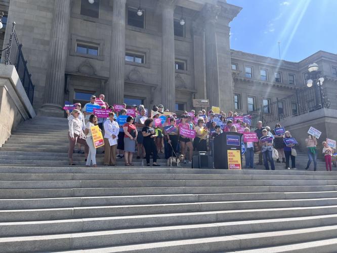 Abortion rights supporters mark Roe repeal anniversary in Idaho | Local ...