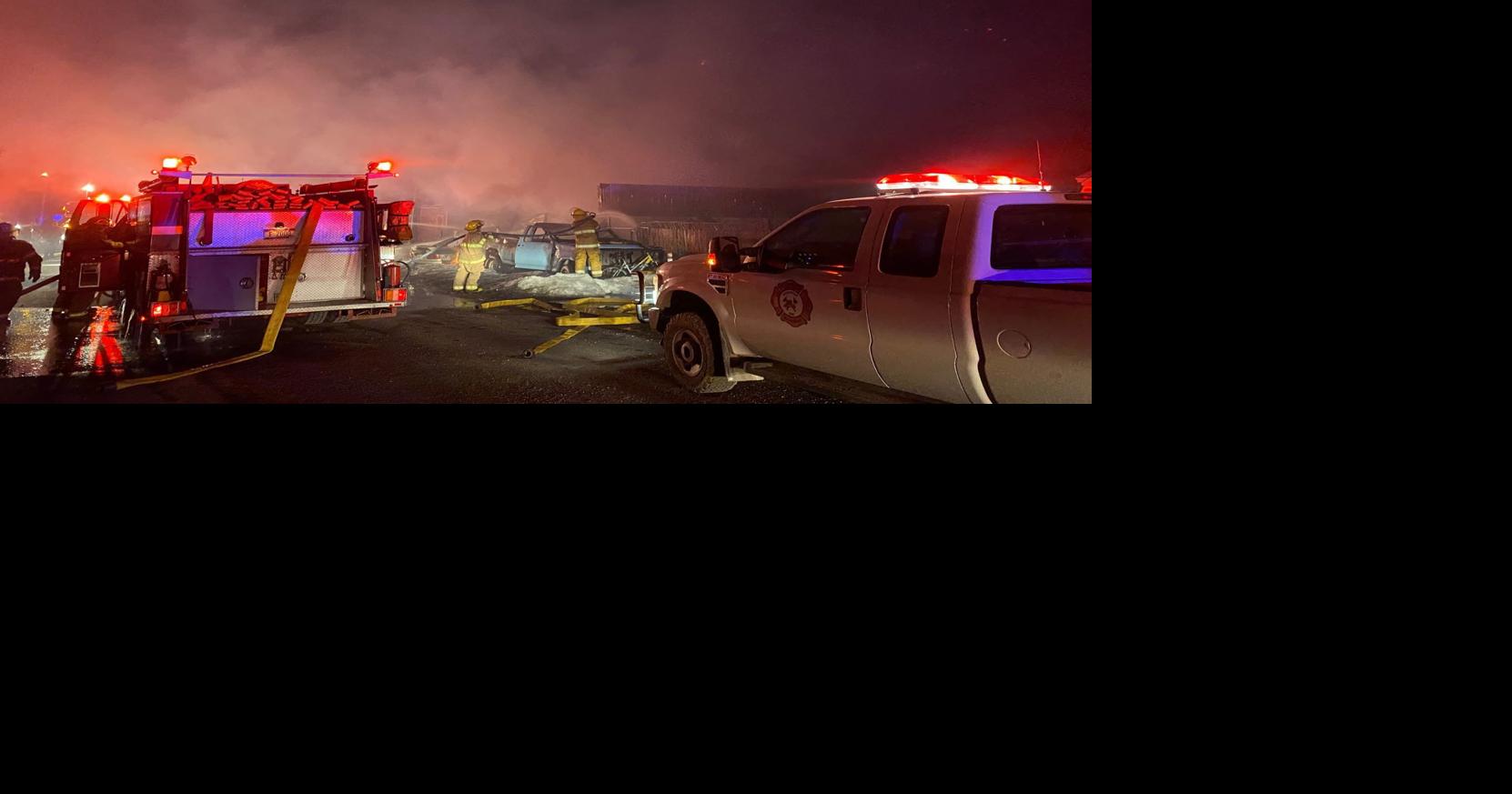 Fire destroys garage, vehicles and knocks down power lines in Southeast ...