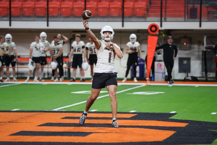 Photos of ISU Spring Football practice at the ICCU Dome in Pocatello ...