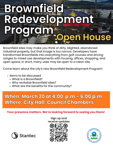 City to host two open houses for Brownfield grant money available to ...