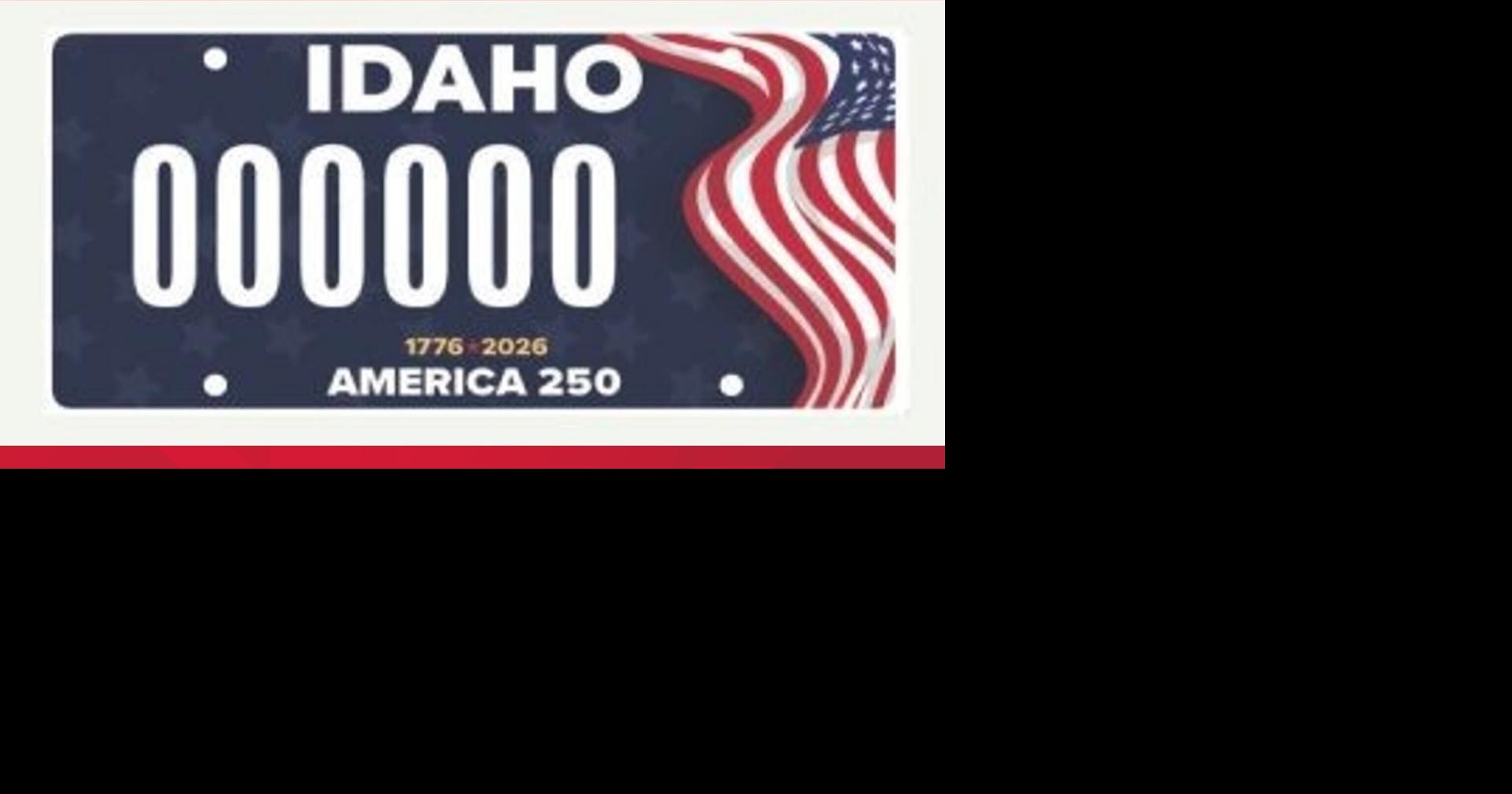 Idaho DMV releases new America 250 license plate | Highway ...