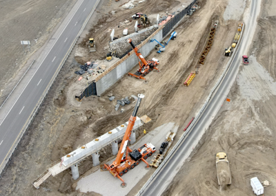 interstate 86 bridge construction closure