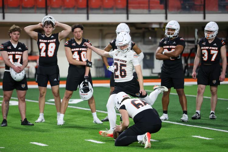 Photos of ISU Spring Football practice at the ICCU Dome in Pocatello | Isu | idahostatejournal.com