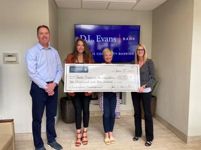 D.L. Evans Bank gives donation to Idaho Business for Education ...