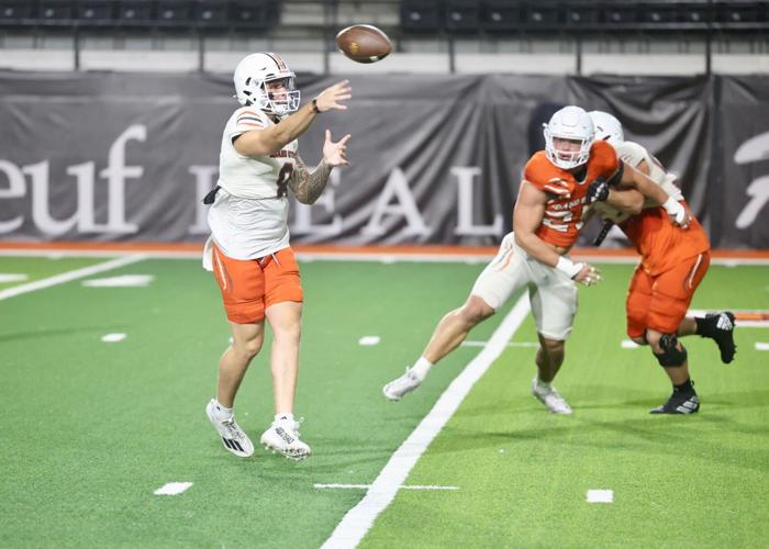 Photos of ISU Bengals football scrimmage at ICCU Dome | Freeaccess ...