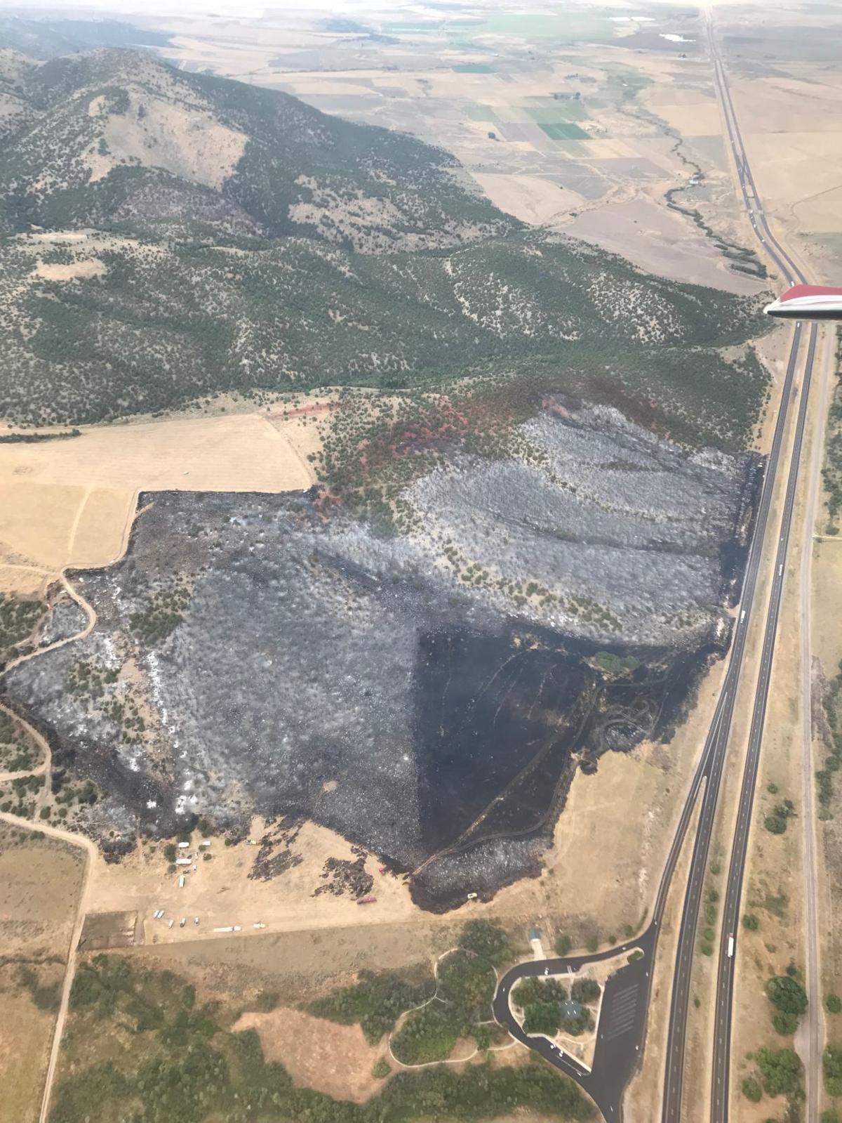 Firefighters making big gains against wildfire burning near Malad ...