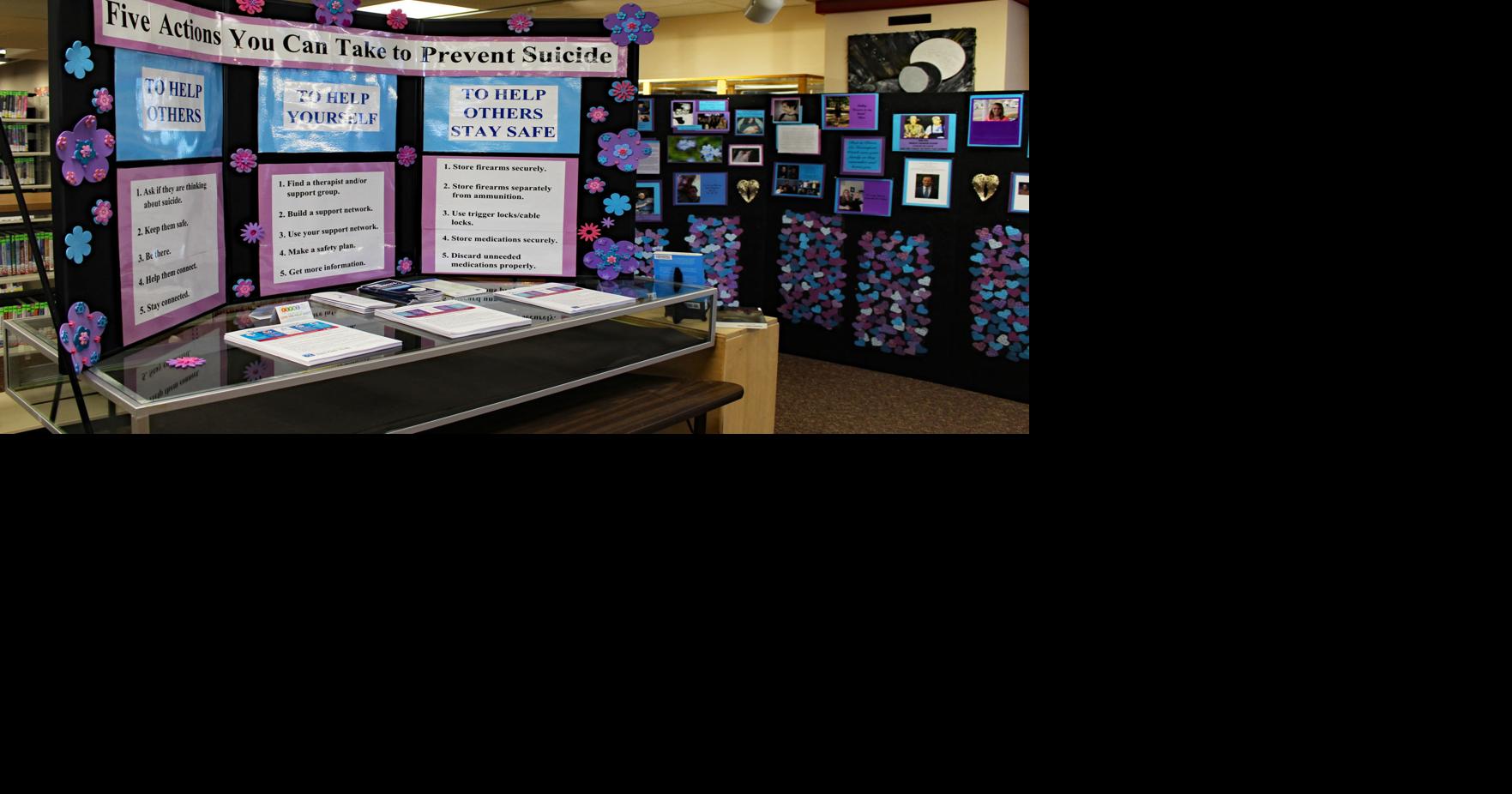 Marshall Public Library hosts Suicide Prevention display | Community ...