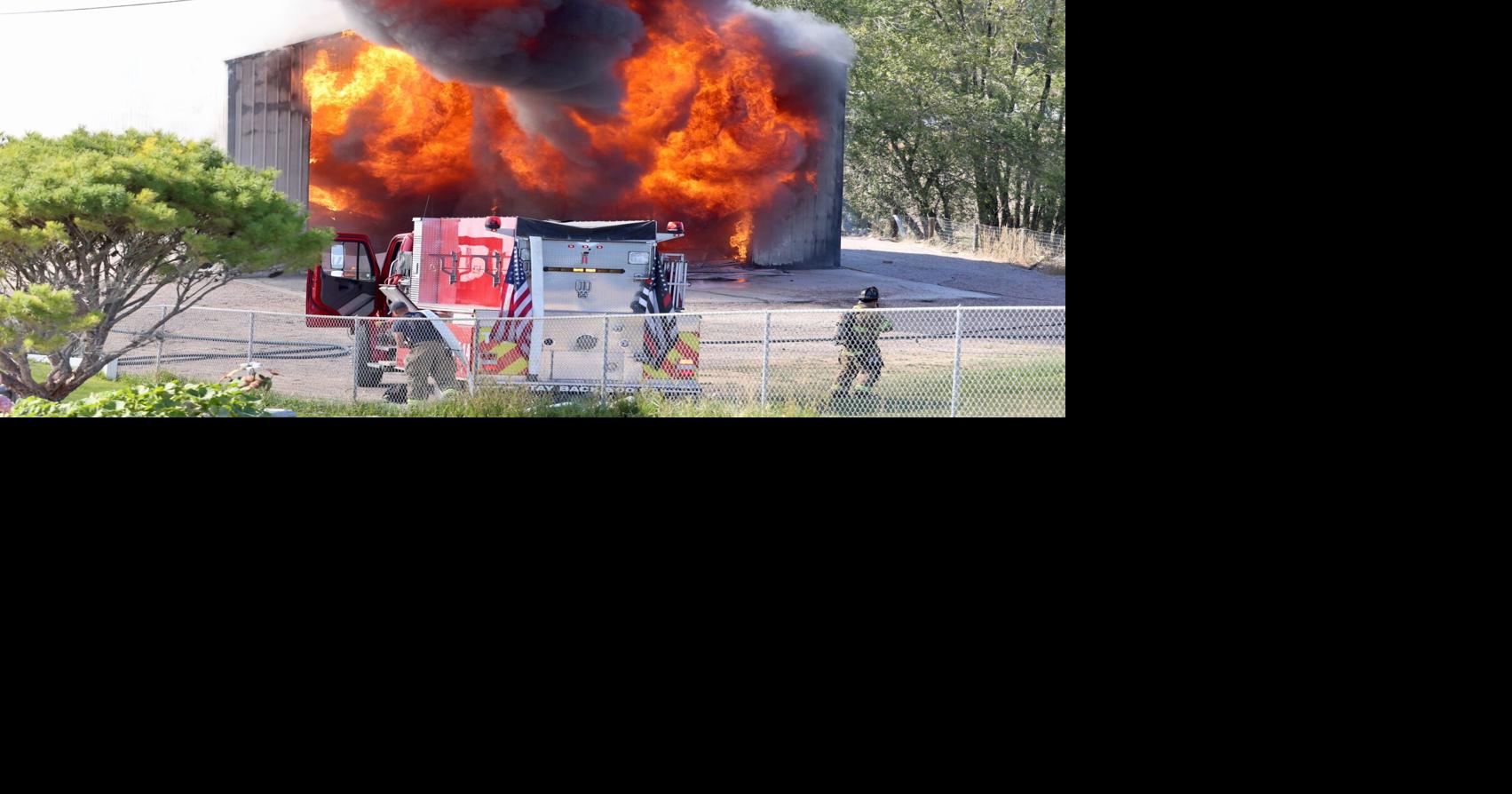Firefighters battle pole barn fire near Chubbuck | Local ...