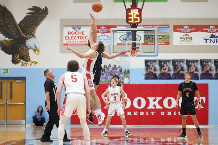 Photos of the Marsh Valley boys basketball team's 42-40 win at home ...