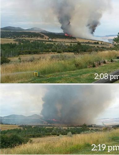 Firefighters making big gains against wildfire burning near Malad ...