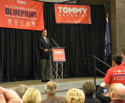 Mitt Romney endorses Tommy Ahlquist for Idaho governor; hundreds turn ...