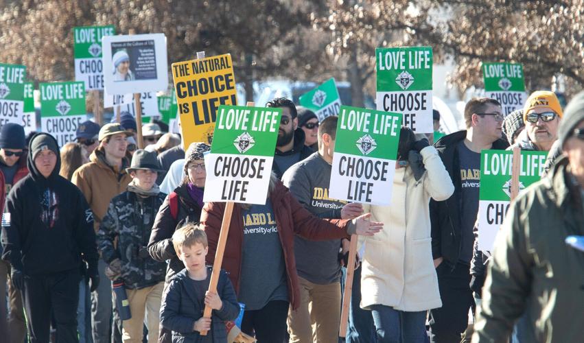 Division on Idaho Capitol steps during annual March For Life | Local ...