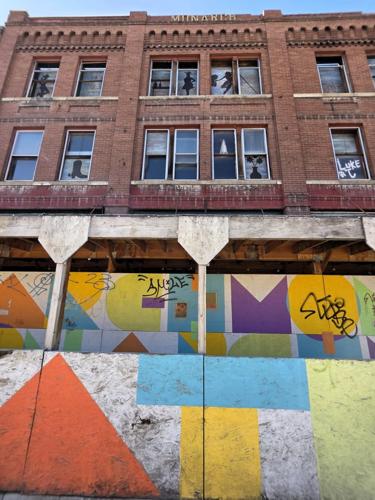 Boulders, bridges and a building coming down: Historic Downtown ...