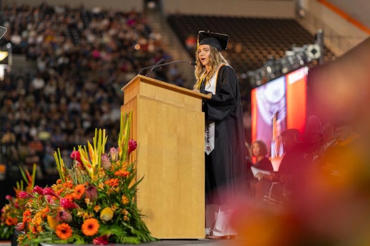 Photos of Idaho State University's commencement ceremonies at ICCU Dome ...