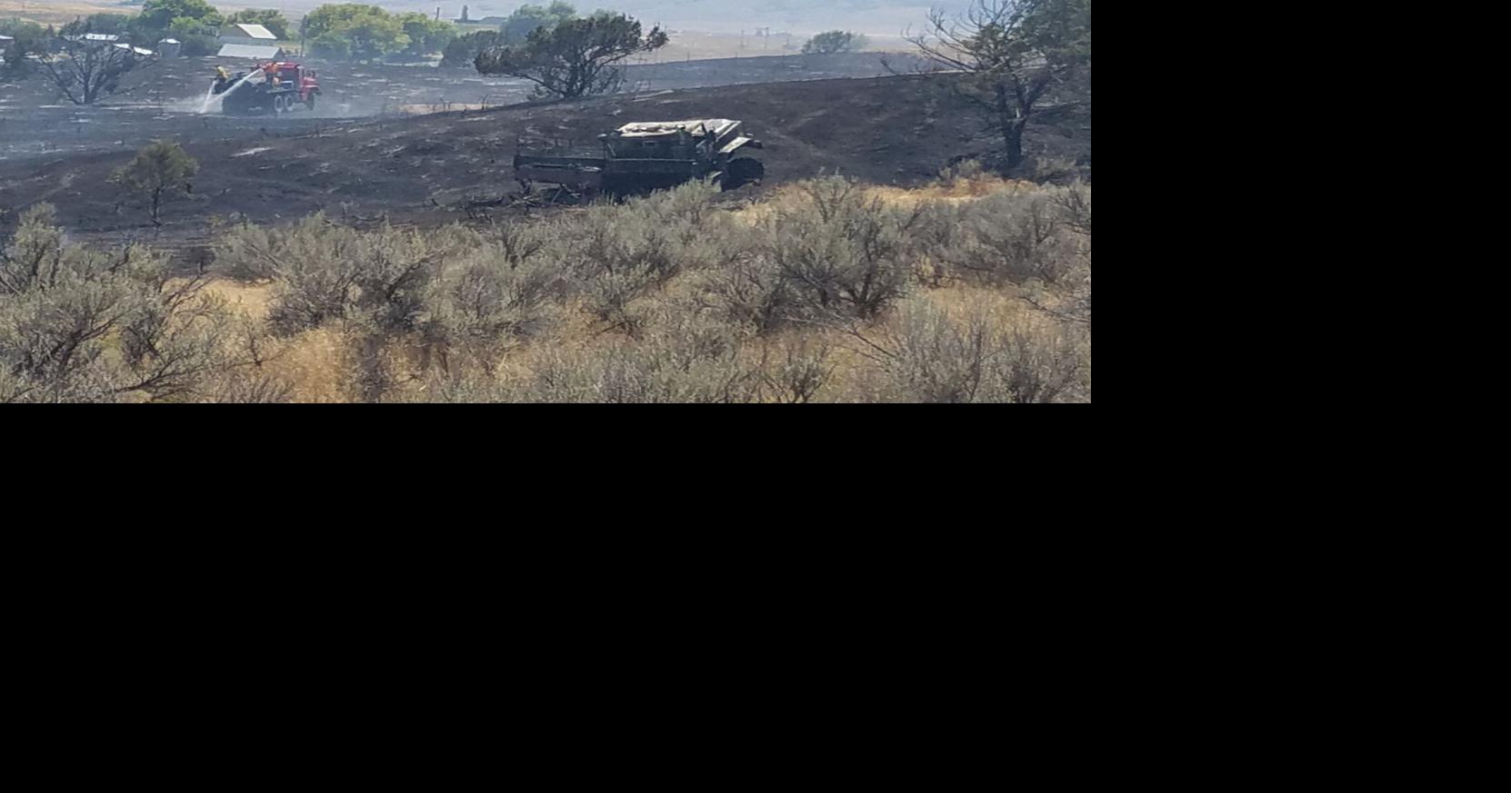 Three firefighters injured when fire truck destroyed by flames during ...