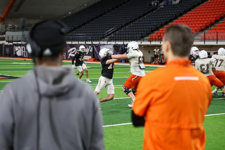 Photos of Idaho State University spring football practices at the ICCU ...