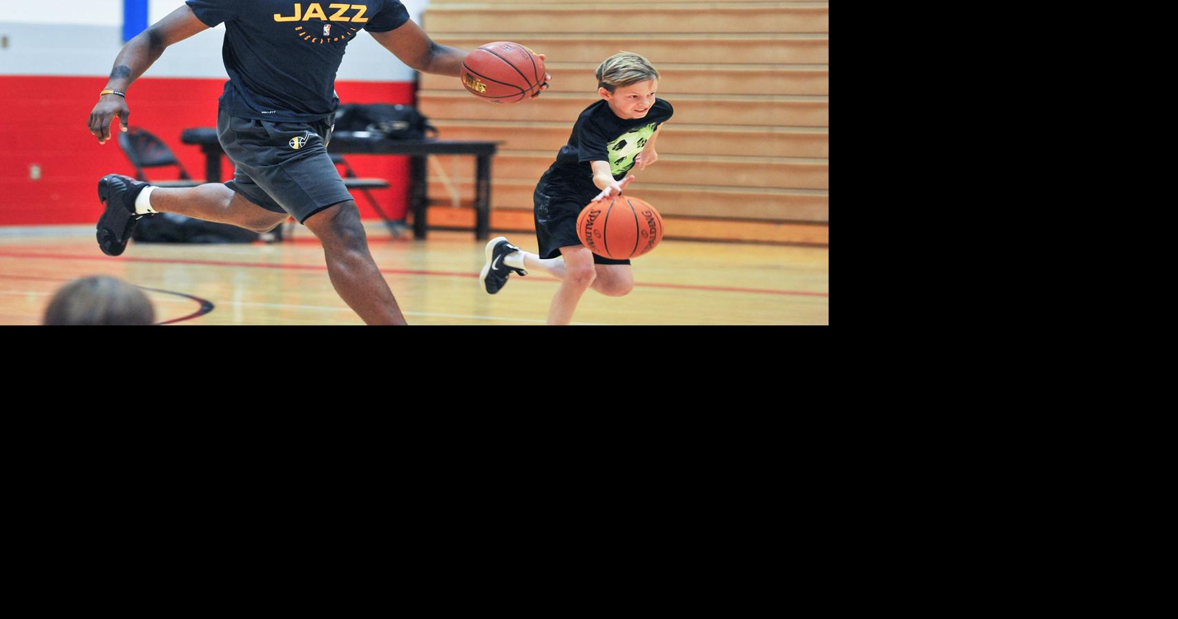 Utah Jazz rookie Jarrell Brantley attends annual Junior Jazz camp ...