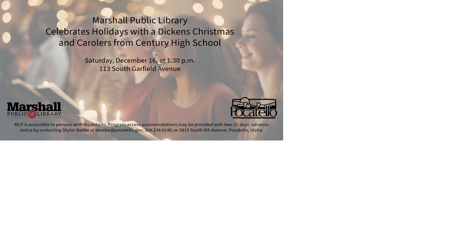 Marshall Public Library celebrates holidays with A Dickens Christmas ...