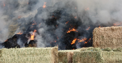 East Idaho firefighters battle two rural haystack blazes, one Pocatello ...