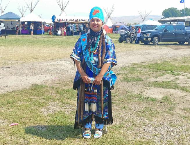 Girls compete in Native American dancing at Shoshone-Bannock Festival ...