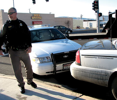Truck damages Pocatello police cars | Local | idahostatejournal.com