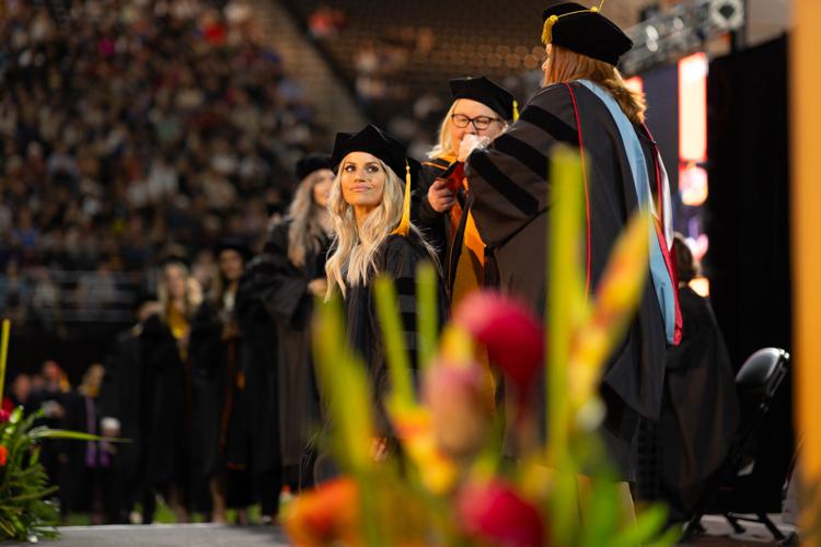 Photos of Idaho State University's commencement ceremonies at ICCU Dome ...