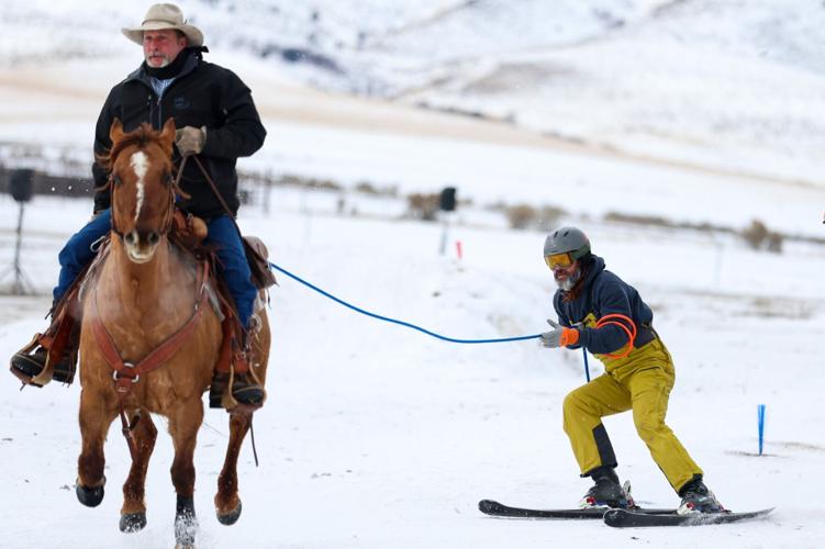 First annual Marsh Valley skijoring event draws impressive crowd ...