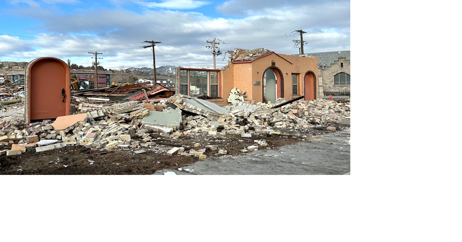 GOODBYE, DOWNARD: Funeral home demolition nearing completion | School ...