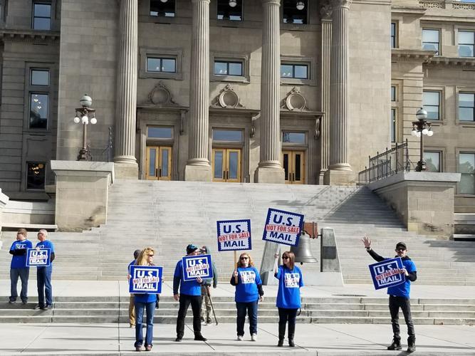 Postal workers take to Idaho Capitol to protest USPS privatization ...