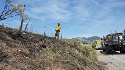 Firefighters extinguish brush fire near Lava Hot Springs | Local ...