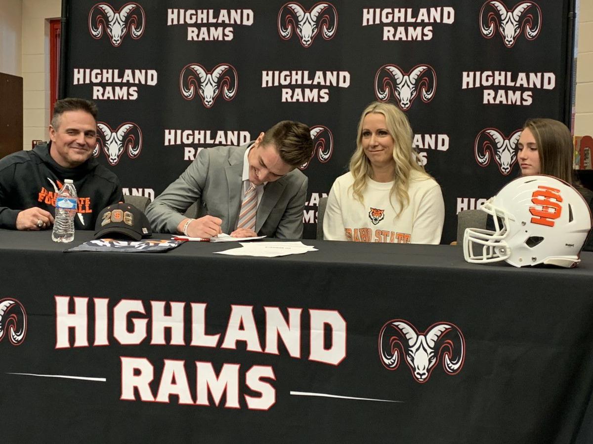 Extending the legacies: Highland football standout Jayden Bell signs ...