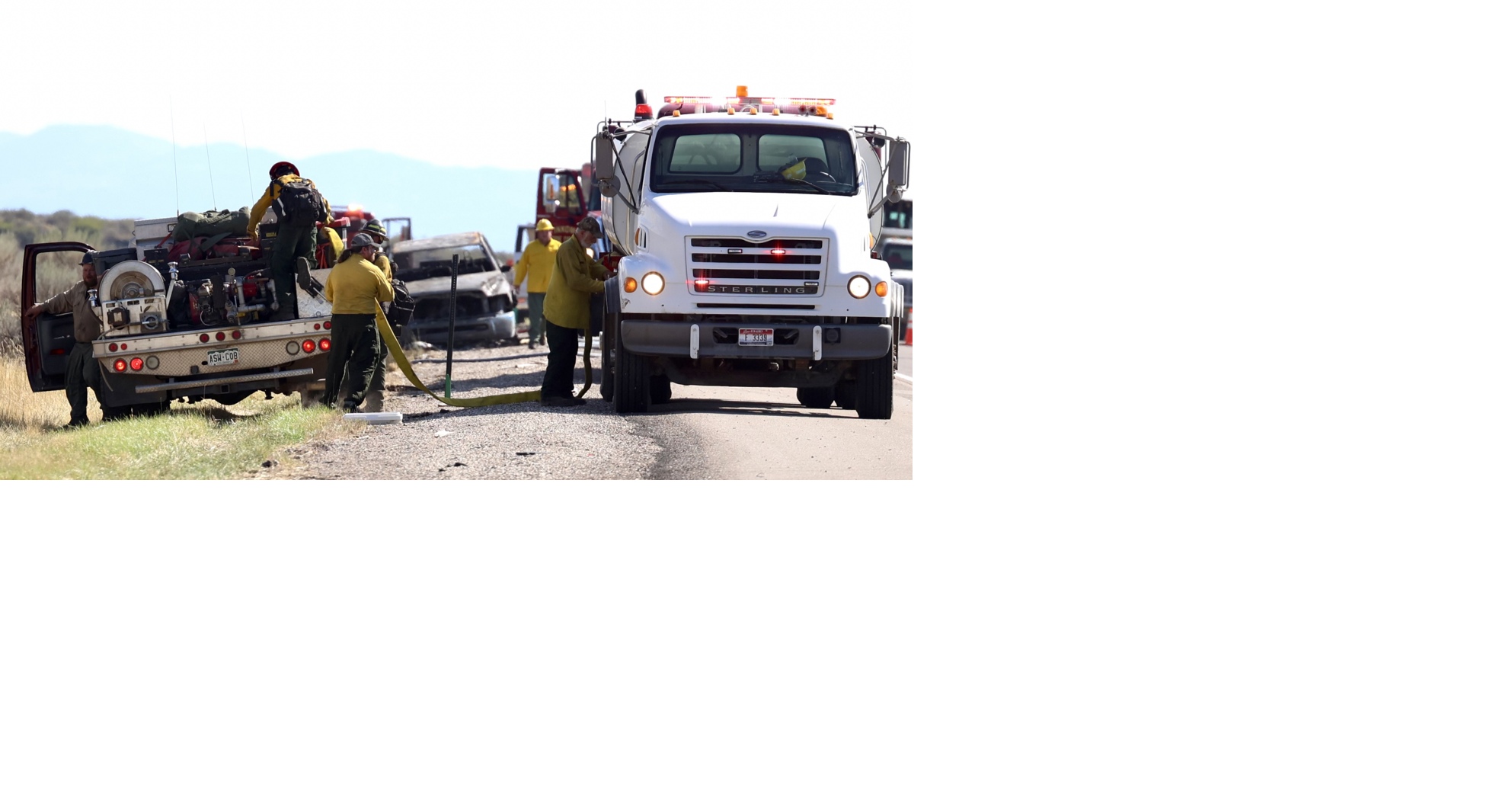 Firefighters fully contain wildfire that began as pickup truck fire ...