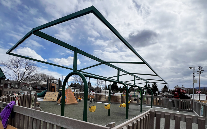 Shade cover being installed at Soda Springs City Park thanks to efforts ...