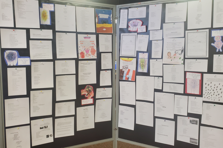 Library celebrates National Poetry Month with Poetry Wall | Community ...